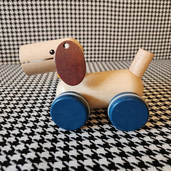 Toys | Push Pull Puppy Kids Wooden Toy | Poshmark